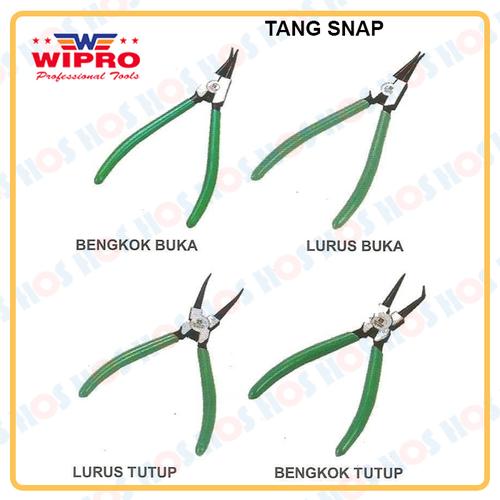 Jual Tang Snap Ring Pliers bengkok lurus tutup buka Wipro 9 inch ...