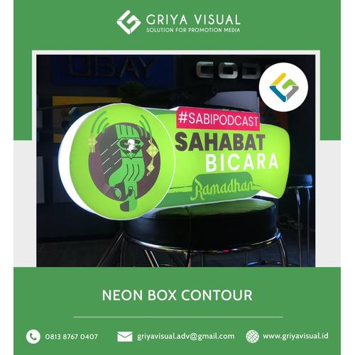 Jual NEON BOX CONTOUR FULL AKRILIK ( Sabi Podcast ) - Jakarta Selatan ...