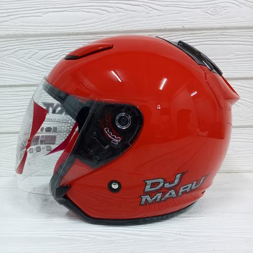 Jual Helm Kyt Djmaru Dj Maru Solid/Polos Fire Red - XL - Kota Tangerang - Master Helmet | Tokopedia