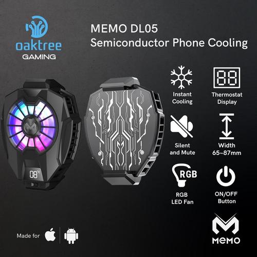 Jual MEMO DL05 Fan Cooler Radiator Pendingin HP Cooling Fan Gaming RGB - DL05 GEN 3 - Jakarta ...