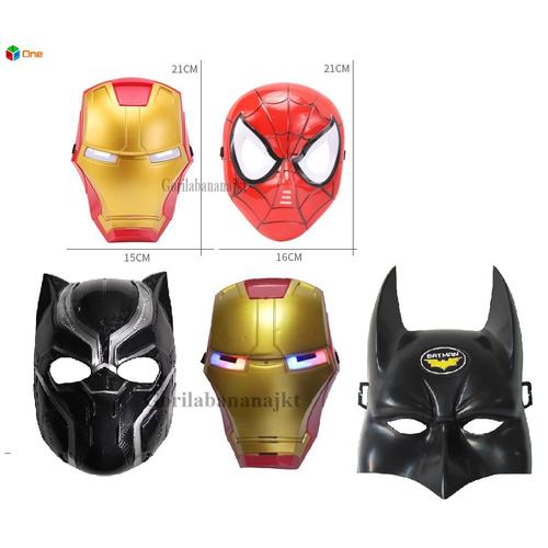 Jual Mainan Topeng Superhero Marvel Avengers Ironman BlackPanther utk ...