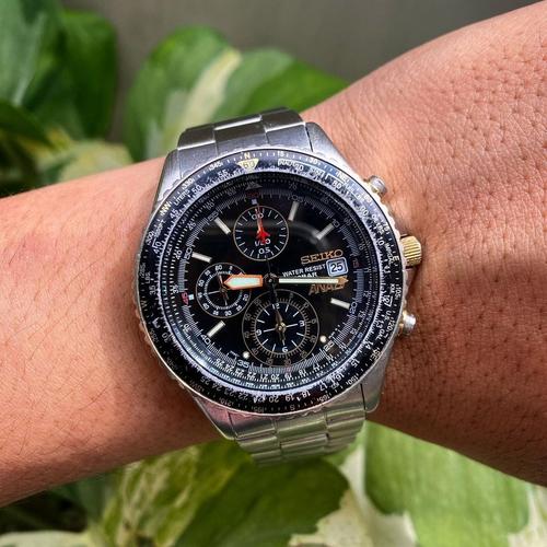 Jual Jam Tangan Langka Seiko Golden Flightmaster Ana Cal 7t92 Kota