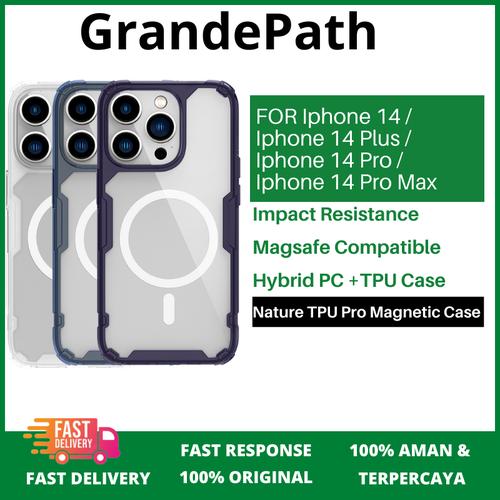 Jual Case Iphone 14/Plus/Pro/Pro Max NILLKIN Nature Pro MagSafe Casing ...