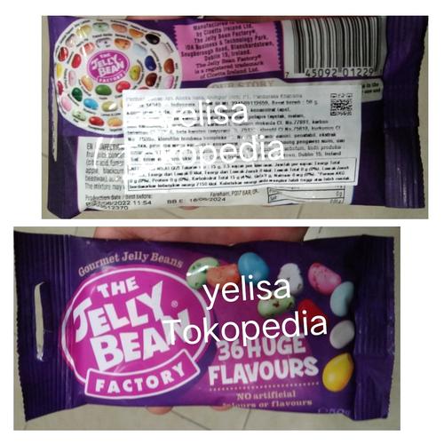 Jual The Jelly Bean Factory 36 Huge Flavours candy permen 50gr ...