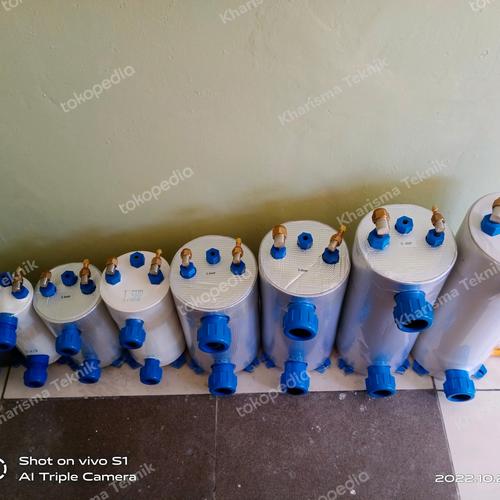 Jual evaporator coil tabung titanium 3/4 pk u/ air asin kimia asam ...