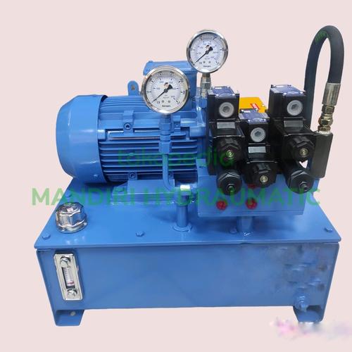 Jual Power Pack Hydraulic 40 Liter Electrik 2 Solenoid Valve Motor 3Hp ...