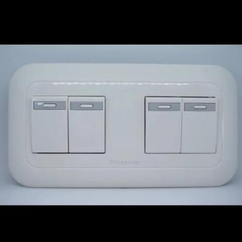 Jual panasonic saklar sakelar 4gang 4 gang switch tombol - WIDE SERIES ...
