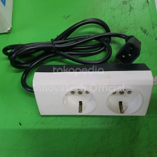 Jual Broco Colokan Kabel Konverter stop kontak UPS IEC 2soket 3mtr ...