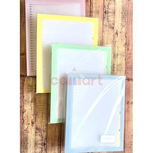 Jual Map Binder Wengu A5 B5 Motif Geometric Time Ring Besi Pastel Plus ...
