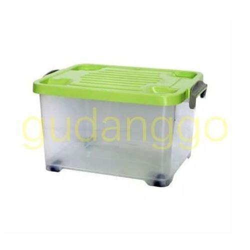 Jual (CARGO) Container Box 30 Liter 1037-AR Kiramas Roda Bening ...