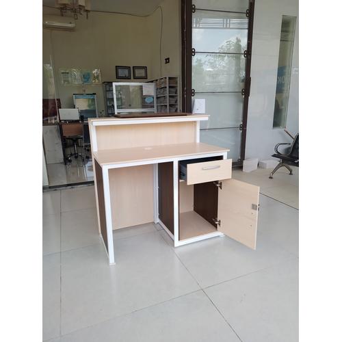 Jual Meja resepsionis uk 50x100cm tinggi 100cm/1Laci dan 1 lemari/kokoh ...