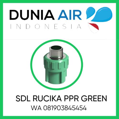 Jual SDL PPR Rucika Soket 40 mm Drat Luar 1 1/4" SDL Male Thread PPR ...