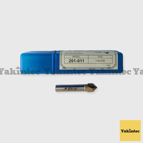 Jual Mata Router / Mata Profil Kayu SOLID 201-011 Vee Groove Bits 1/4 x ...