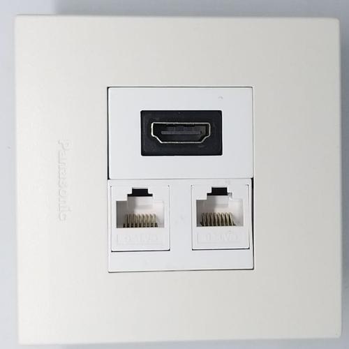 Jual Stop kontak faceplate outlet HDMI 2 LAN RJ45 frame panasonic ...