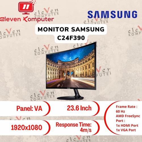 Jual Monitor LED Samsung C24F390FHE 23.8" SVA 1920x1080 60Hz 4ms HDMI ...