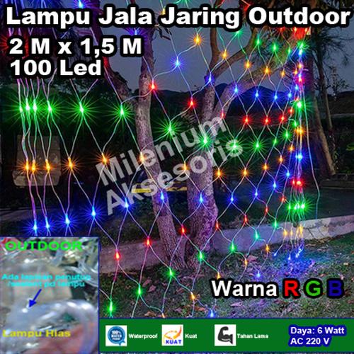 Promo Lampu Hias Dekorasi Led Model Jala (Jaring) RGB Outdoor Type 100 ...