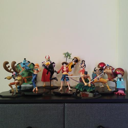 Jual One piece set Mugiwara luffy fzo glm 20th anniversary figure dxf ...