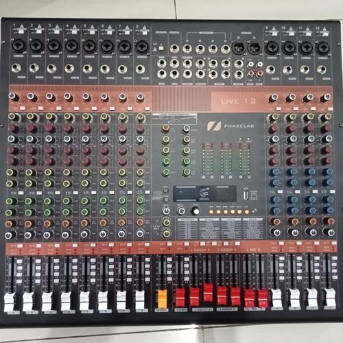 Jual MIXER PHASELAB LIVE 12 + COMPRESSOR mixer audio phaselab live12 ...