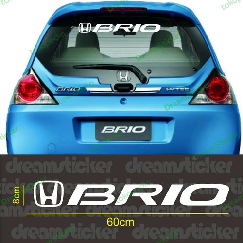 Jual Sticker Stiker Mobil Honda Brio Kaca Belakang - Hitam - Kab ...