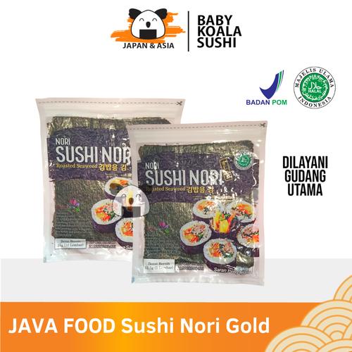 Jual JAVA SUPER FOOD Nori Sushi Gold 10 Lembar Halal | Seaweed Rumput ...