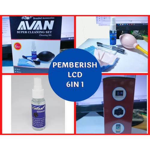 Jual LCD CLEANER KIT 6 IN 1 PEMBERSIH LAYAR SCREEN MONITOR free blower ...