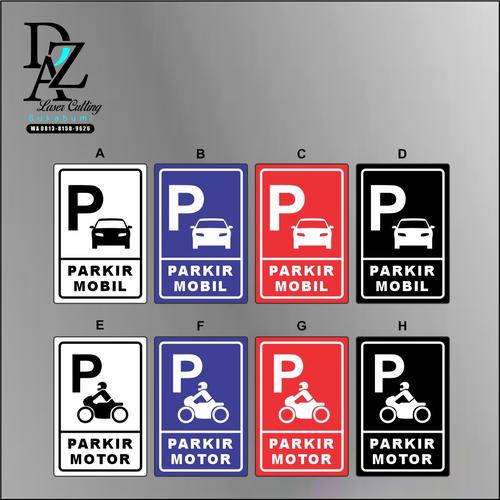 Jual papan nama akrilik parkir/sign board parkir/akrilik timbul ...