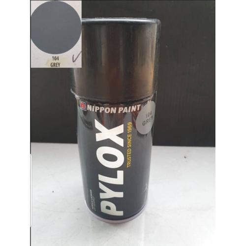 Jual cat semprot pylox pilox pilok nippon paint warna grey/abu-abu ...