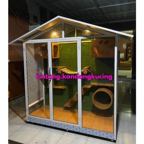 Jual Rumah Kandang Kucing Besar Murah - Cat Home Room Quarium Lampu ...