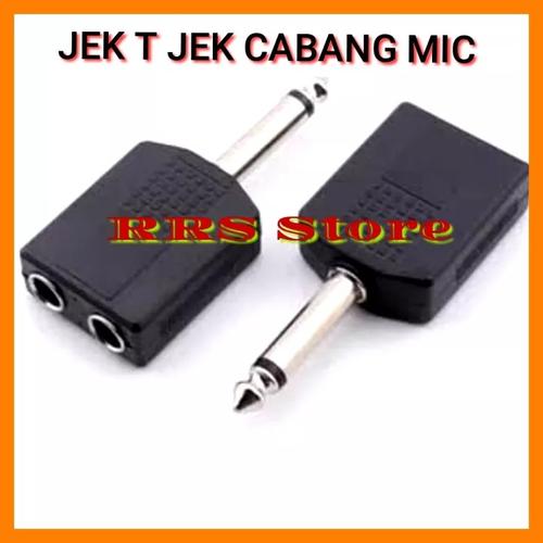 Jual SAMBUNGAN JACK 1 MIC ke 2 MIC OVER JACK MIC CONVERTER JEK CABNG Y ...