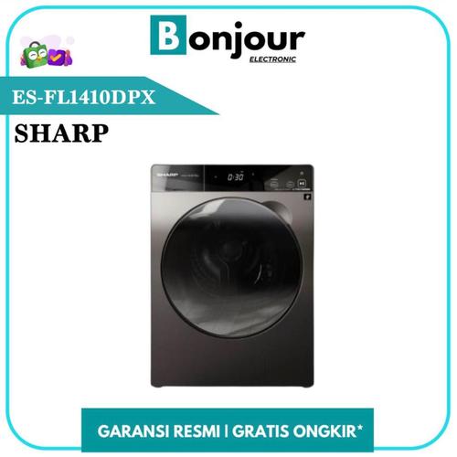 Promo Mesin Cuci Sharp 10.5Kg ES-FL1410DPX Wash and Dryer 100% Kering Cicil 0% 3x - Kota Depok ...