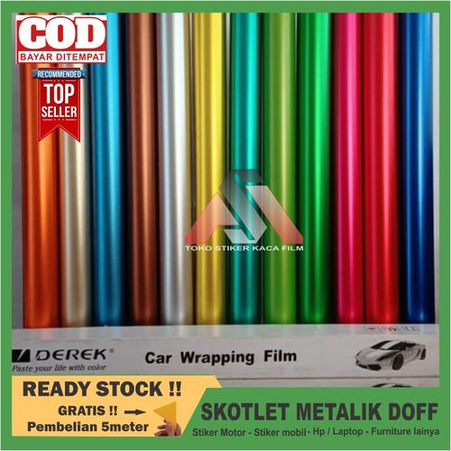 Jual Stiker Skotlet Motor Metallic Doff Sticker Scotlite Motor Metalik ...