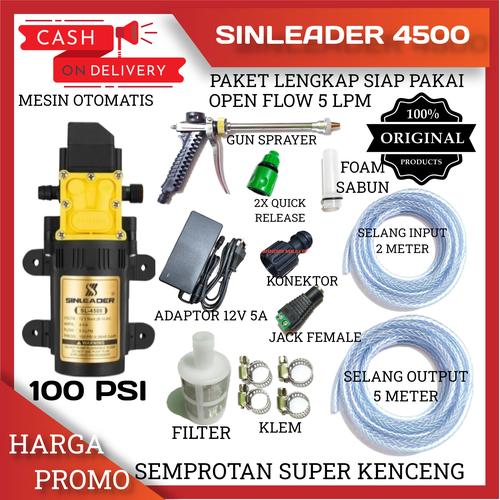 Jual ALAT CUCI STEAM MOTOR MOBIL CUCI AC SINLEADER 100PSI 5LPM 12 VOLT ...