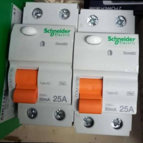 Jual ELCB/ RCCB Schneider 2P 25A, 40A, 63A 2 pole Domae Schneider 30mA ...