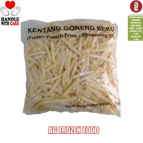 Jual Hyfun French Fries Kemasan Polos 500 Gr / 1 kg & 2.5Kg - 500 Gram ...