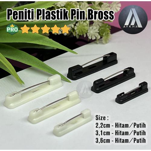 Jual 2cm Isi 144pc Peniti Plastik Bros Pin Nama Dada Nametag Name tag ...