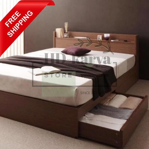 Jual Dipan divan tempat tidur kayu mahoni solid laci - 120x200 - Kota ...