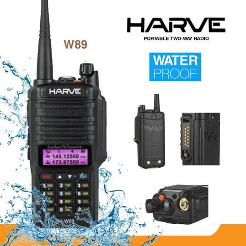 Promo HT Harve W89 Waterproof Handy Talky Harve HV-W89 Dual Band HT ...