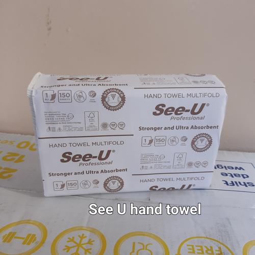 Jual tisu tissu SEE-U see u multifold PREMIUM hand towel sleeve pack ...
