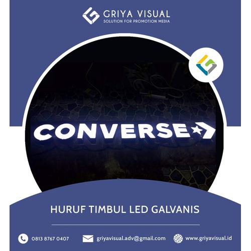 Jual HURUF TIMBUL GALVANIS LED ( Frontlight Converse ) - Jakarta ...