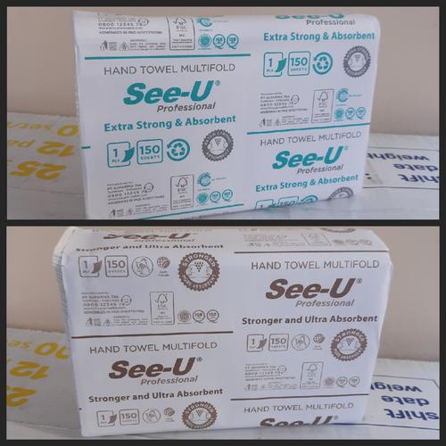 Jual tisu tissu SEE-U see u multifold PREMIUM hand towel sleeve pack ...