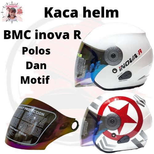 Jual KACA helm BMC inova R polos motif pelangi smoke bening visor ...