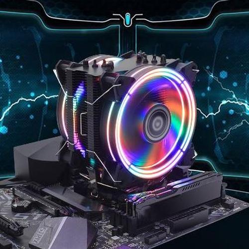 Jual ALSEYE Fan Processor H120D RGB CPU Cooler Dual Fan 6 Pipe ...