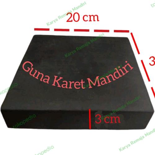 Jual Karet Bantalan dudukan mesin 30 x 20 cm tebal 3 cm - 20 x 20 x 4 ...