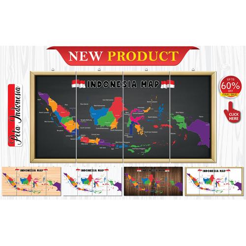 Promo Decor Art Peta Indonesia Dekorasi Dinding Sekolah Kelas Rumah ...