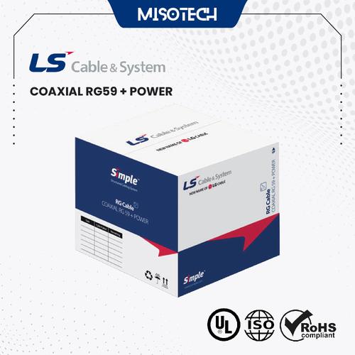 Jual KABEL COAXIAL CCTV RG59 + DC POWER LG LS CABLE BEST QUALITY - 300M ...