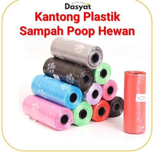 Jual DOS Kantong Plastik Sampah Refil Kantong Plastik Poop Bag Hewan ...