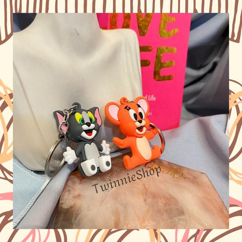 Jual gantungan kunci tom and jerry tas keychain lucu kucing kartun unik ...