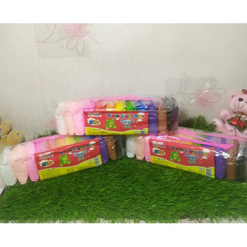 Jual Clay Warna Polymer Super Clay Light rainbow Mainan Lilin Clay Anak ...