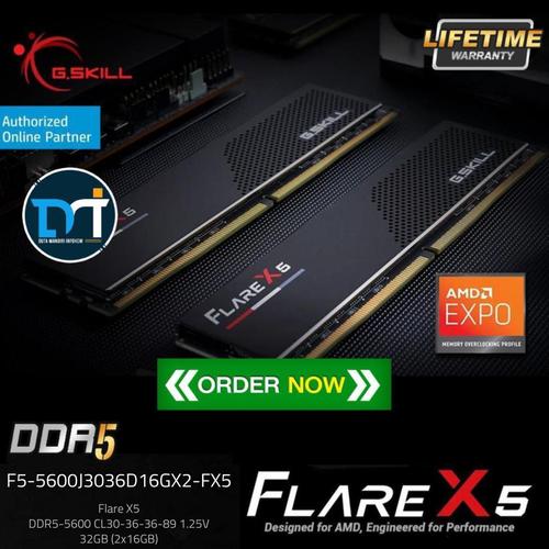 Promo GSKILL FLARE X5 DDR5 32GB I 64GB 5600MHz - Dual Channel KIT I G ...
