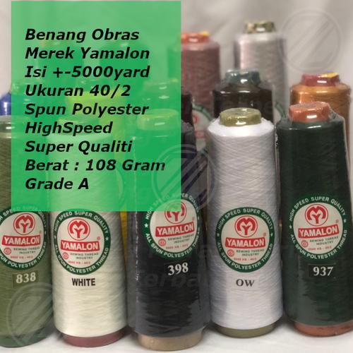 Jual Benang Obras Benang Jahit Yamalon Isi 5000 yard ukuran 40/2 - 838 ...